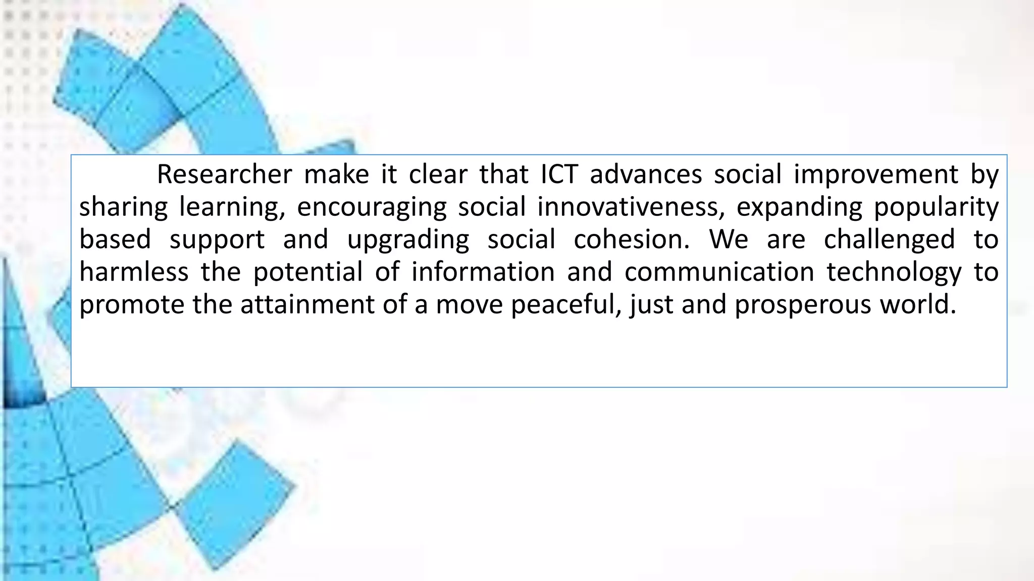 Unit 6: Information Communication Technology (ICT) | PPTX
