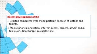 Unit 6: Information Communication Technology (ICT) | PPTX