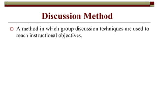 Discussion Method | PPTX