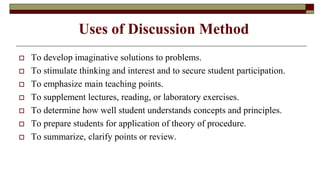 Discussion Method | PPTX