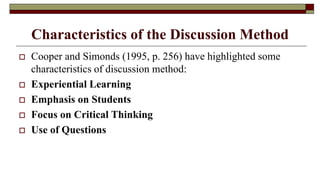 Discussion Method | PPTX