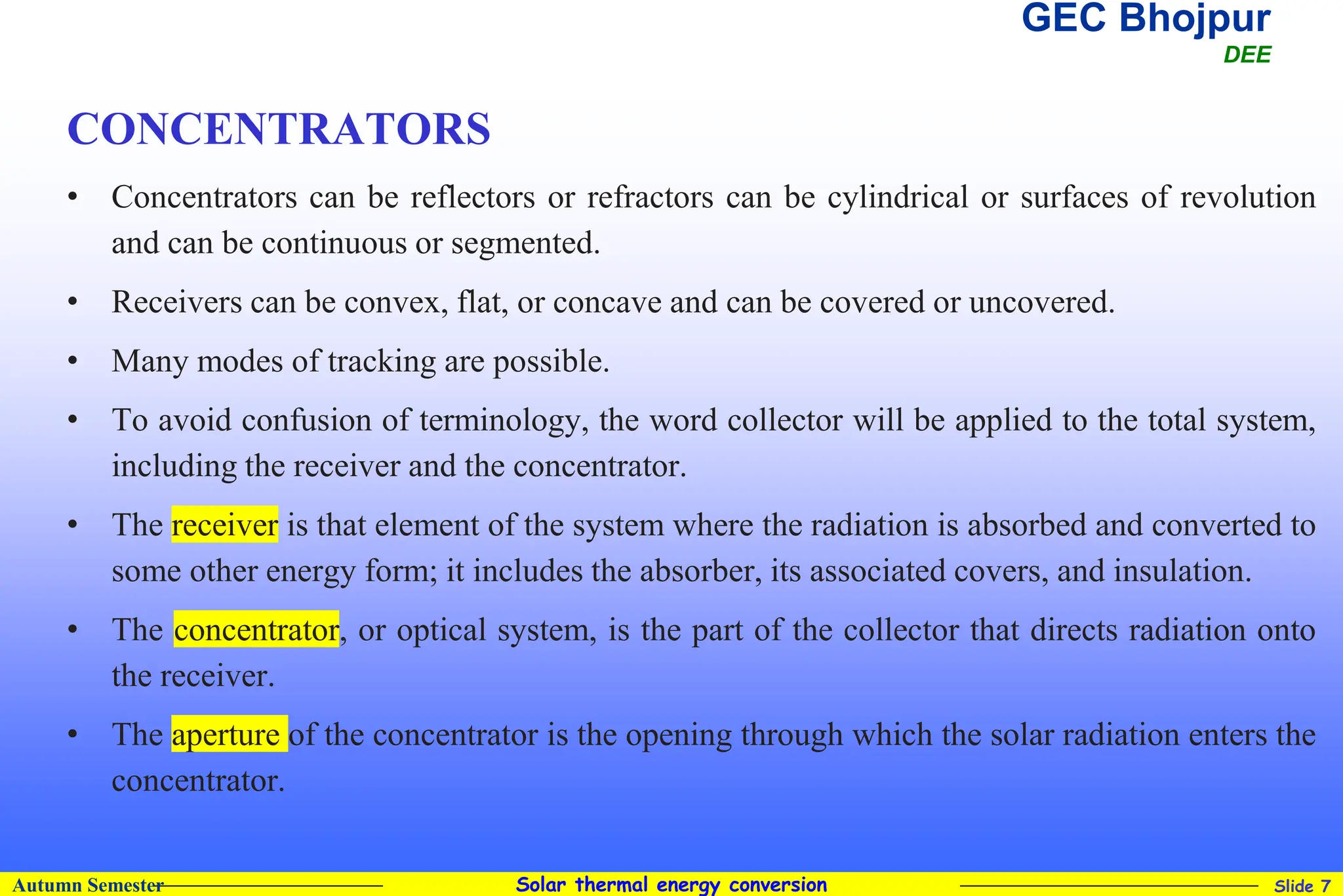 Types of Solar Thermal generation Technology | PPT