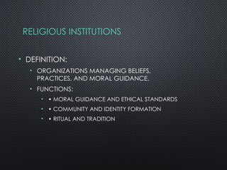 Social Institutions and Social Change... | PPTX