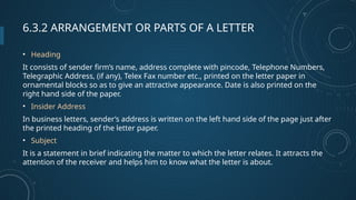 Unit 6.pptx Principles of letter Writing | PPTX