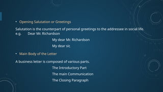 Unit 6.pptx Principles of letter Writing | PPT