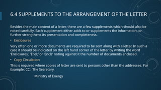Unit 6.pptx Principles of letter Writing | PPTX