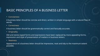 Unit 6.pptx Principles of letter Writing | PPT