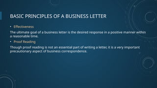 Unit 6.pptx Principles of letter Writing | PPTX