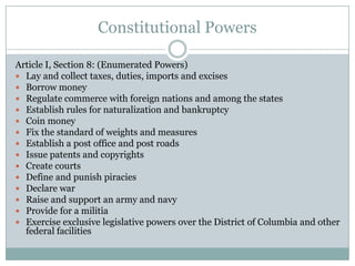 Unit 6 - Congress | PPT