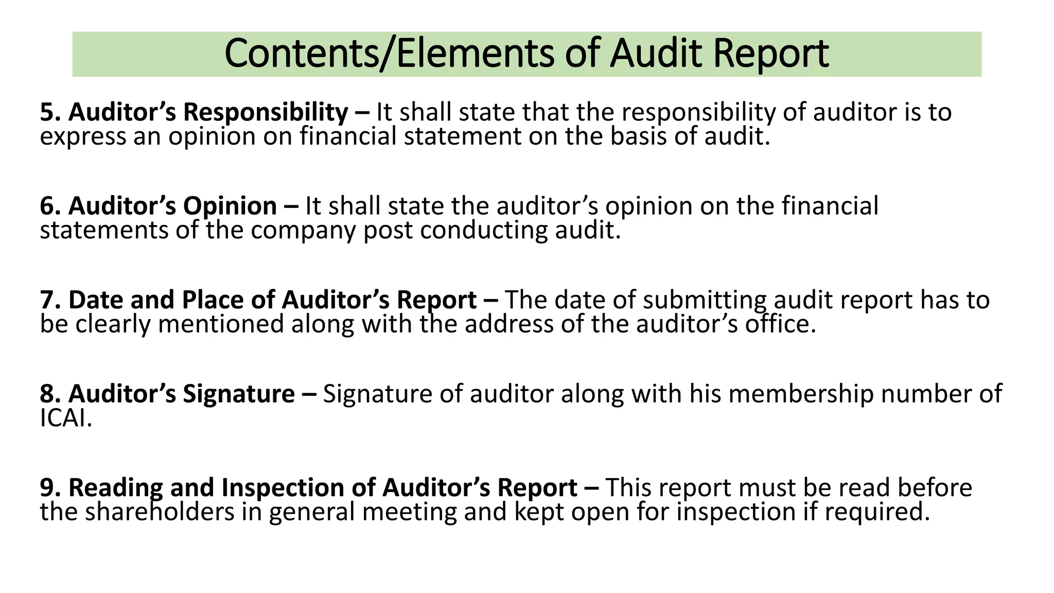 PPA - Unit 6 - Company Auditor | PPTX | Business Accounting & Finance ...