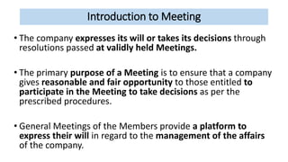 CLSP - Unit 6 - Company Meetings | PPTX