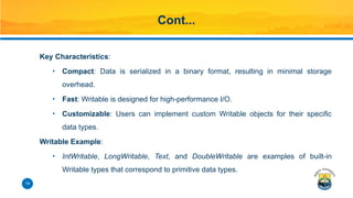 Unit 6 - Compression and Serialization in Hadoop.pptx | Programming Languages | Computing