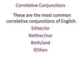 Unit 6 conjunctions | PPT | Homework and Study | Education
