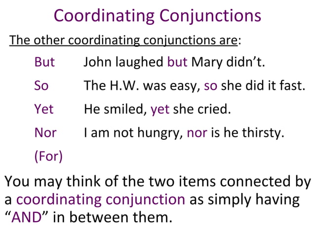 Unit 6 conjunctions | PPT | Homework and Study | Education