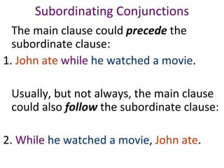 Unit 6 conjunctions | PPT | Homework and Study | Education