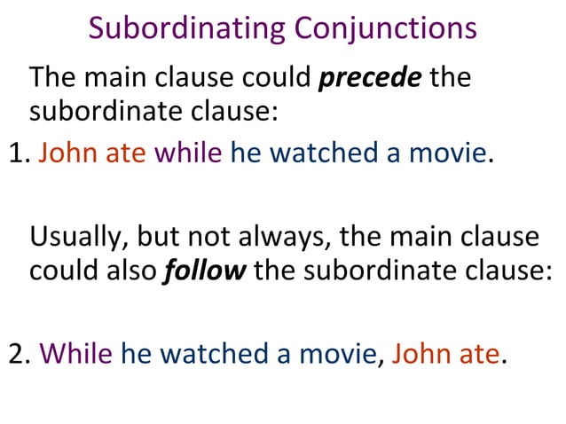 Unit 6 conjunctions | PPT