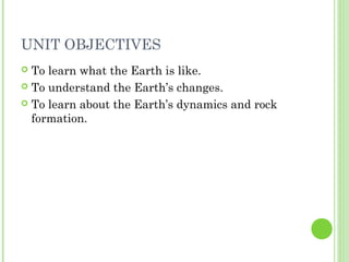 Unit 6 Earth's structure | PPT