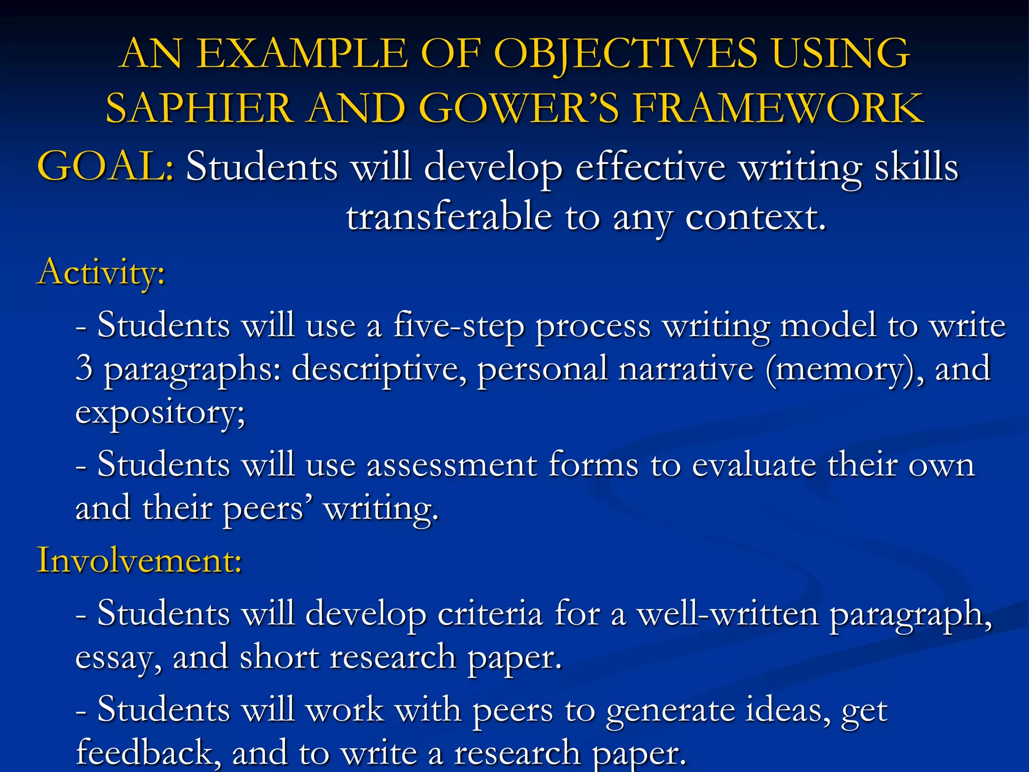 FORMULATING GOALS AND OBJECTIVES.ppt