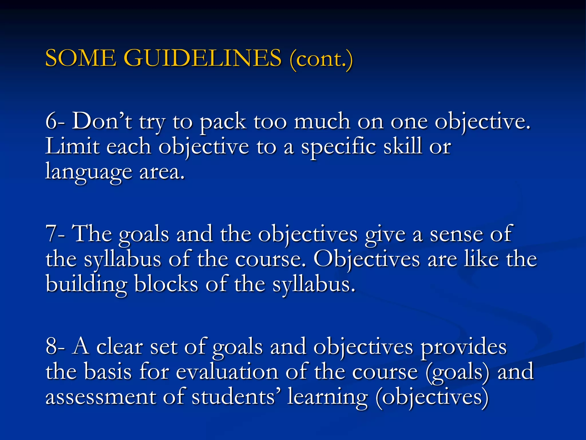 FORMULATING GOALS AND OBJECTIVES.ppt