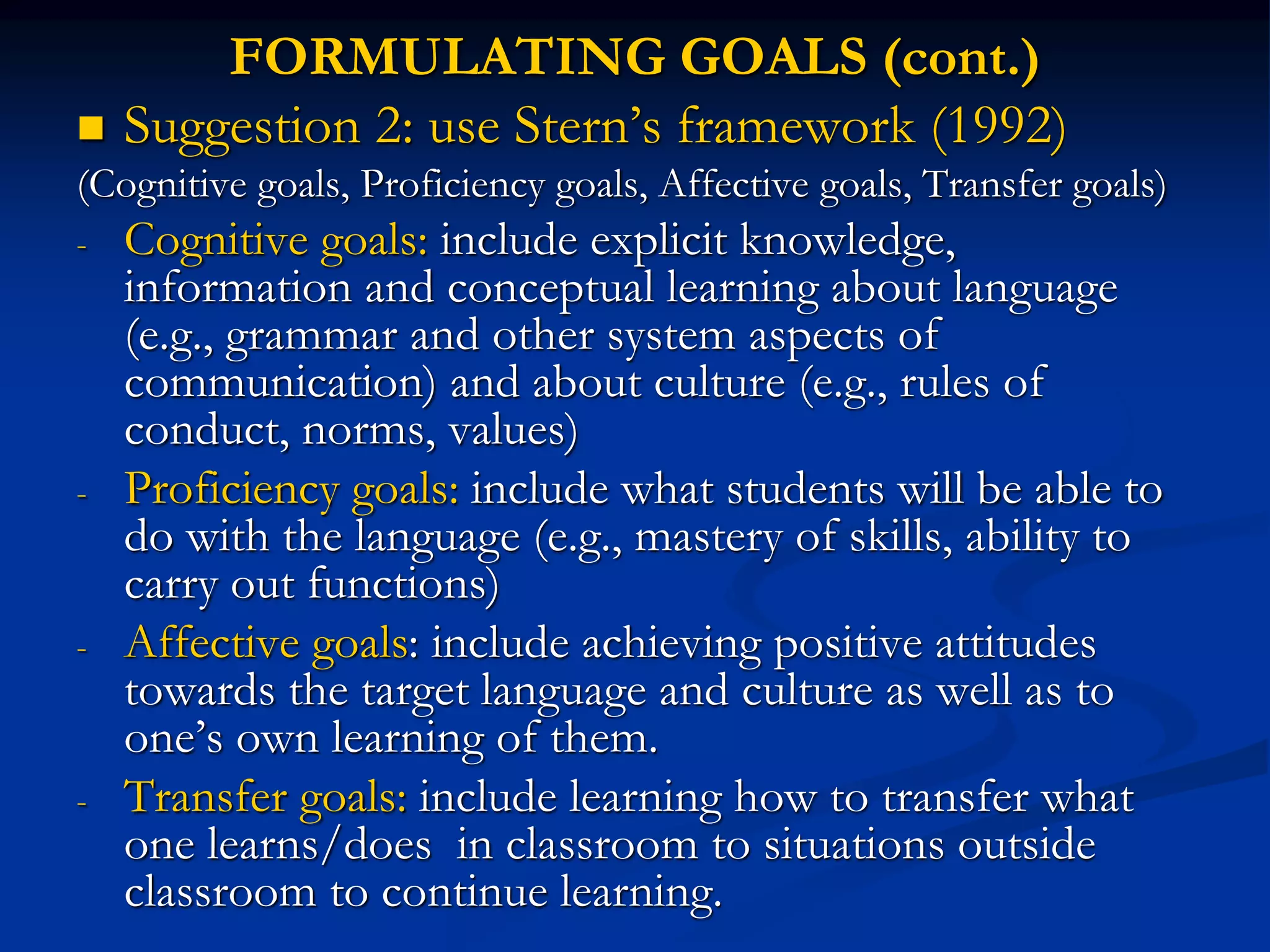 FORMULATING GOALS AND OBJECTIVES.ppt