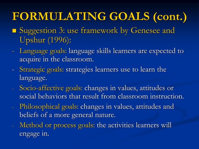 FORMULATING GOALS AND OBJECTIVES.ppt