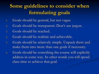 FORMULATING GOALS AND OBJECTIVES.ppt