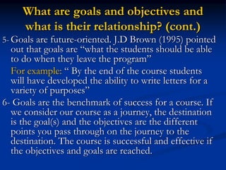 FORMULATING GOALS AND OBJECTIVES.ppt