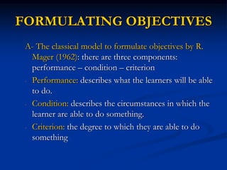 FORMULATING GOALS AND OBJECTIVES.ppt