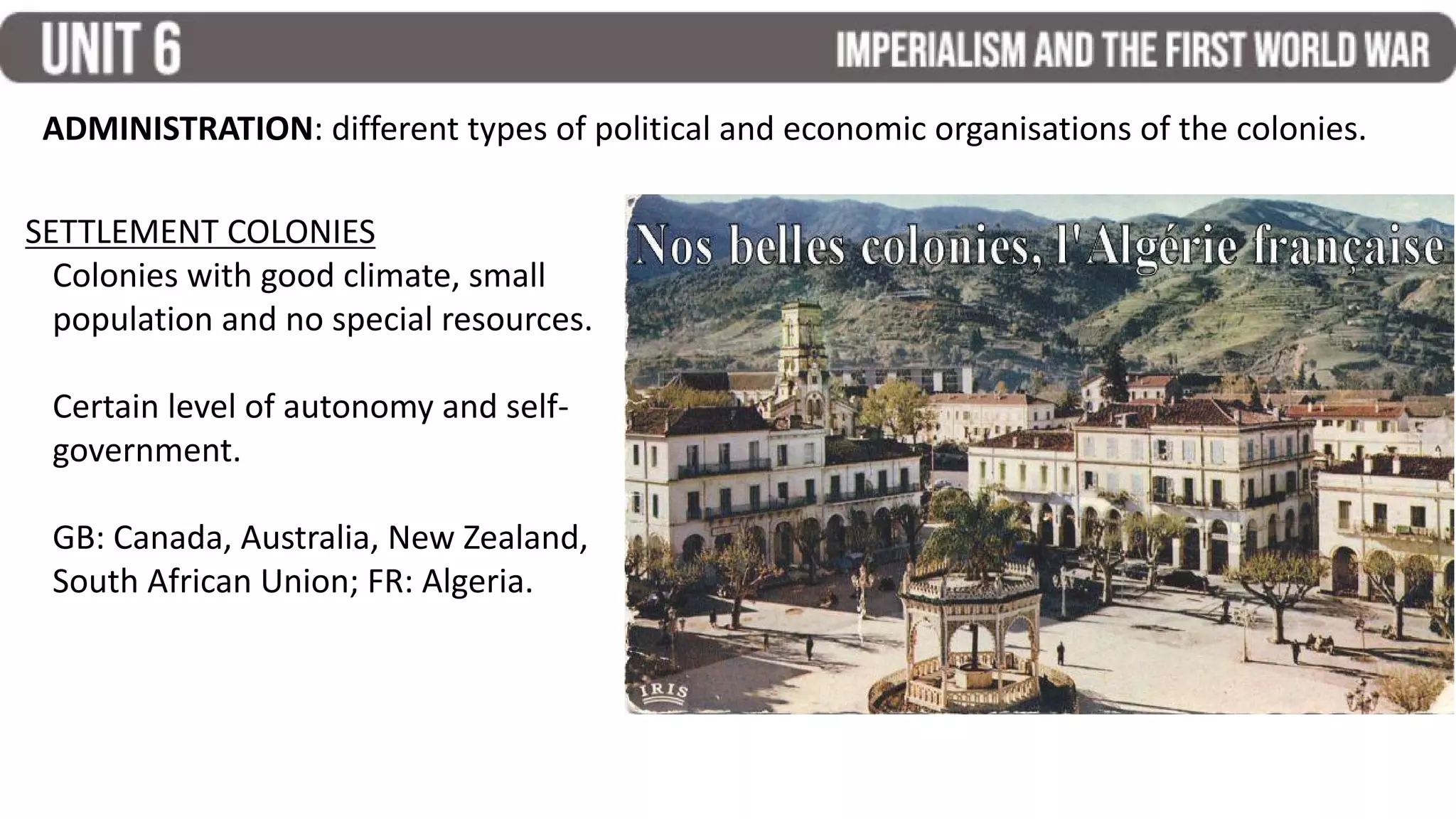 UNIT 6 - Imperialism and the First World War (Presentation Part 1).pdf