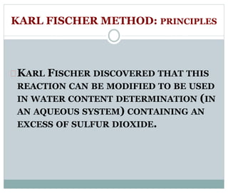 Unit 6 Water Content Determination and Moisture analysis | PPTX