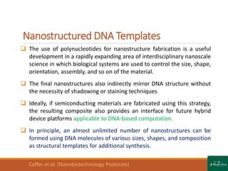 Nanostructure DNA Templates: pUCLeu4 and φχ174 RF II plasmid | PPT