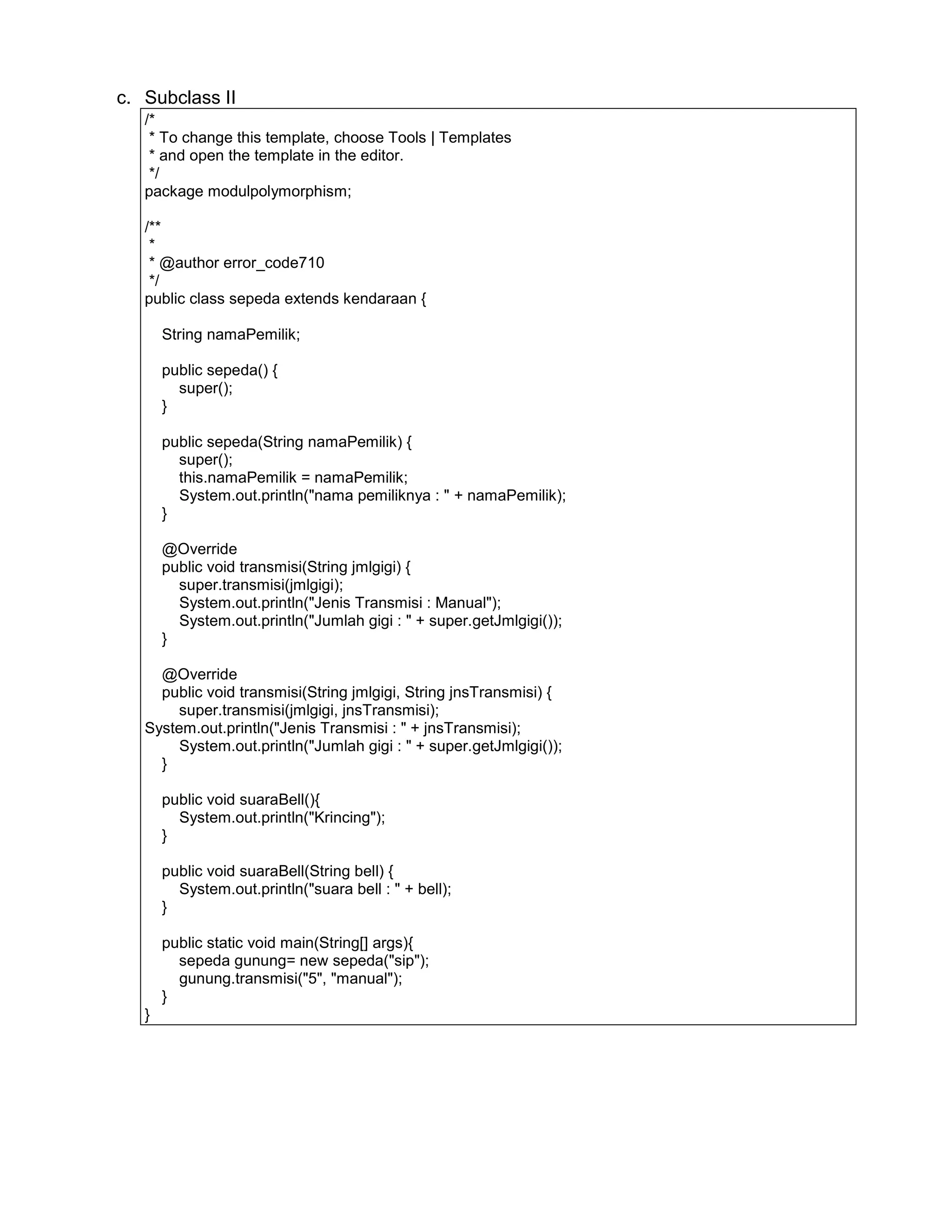 Unit 6 polymorphism | PDF