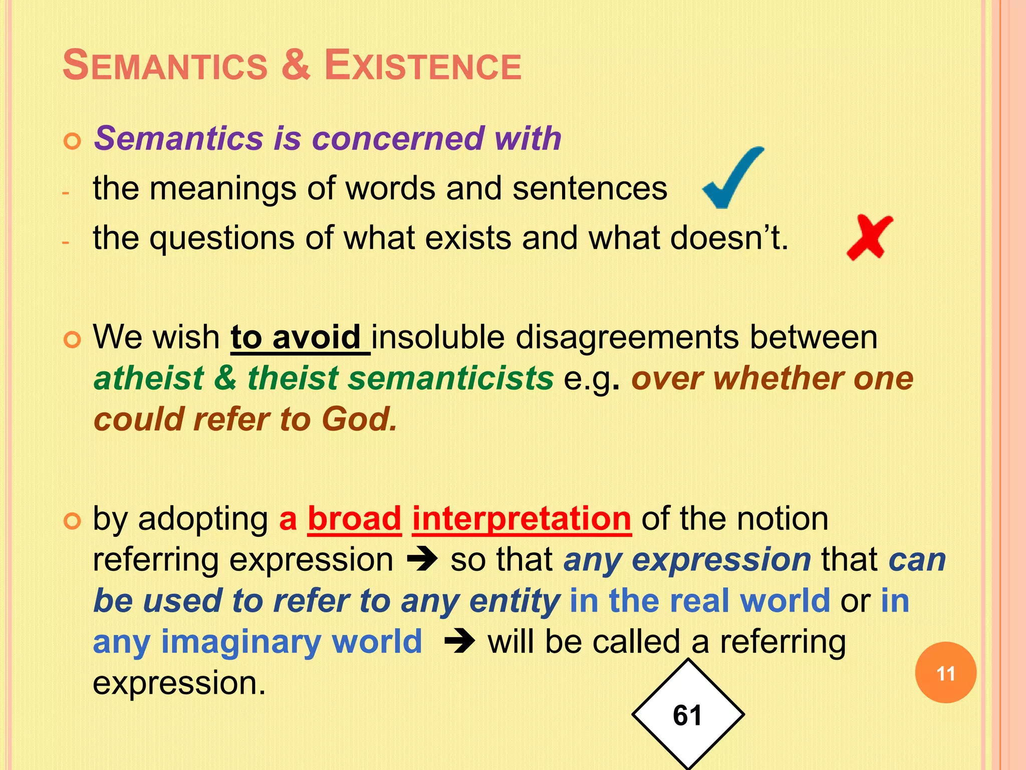 Unit 6 - Predicates, Referring Expressions, and Universe of Discourse ...