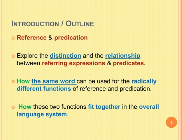 Unit 6 - Predicates, Referring Expressions, and Universe of Discourse ...