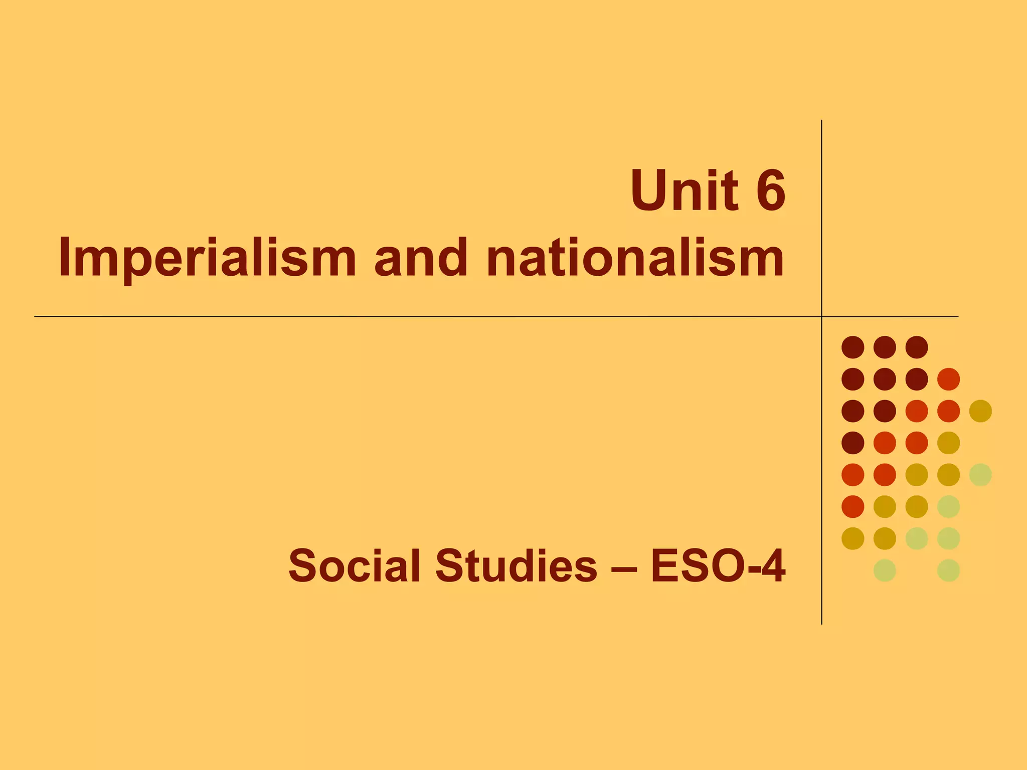 Unit 6 - Imperialism and Nationalism | PDF