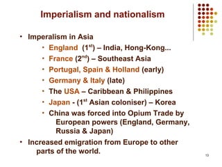 Unit 6 - Imperialism and Nationalism | PDF