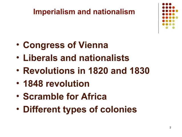 Unit 6 - Imperialism and Nationalism | PDF