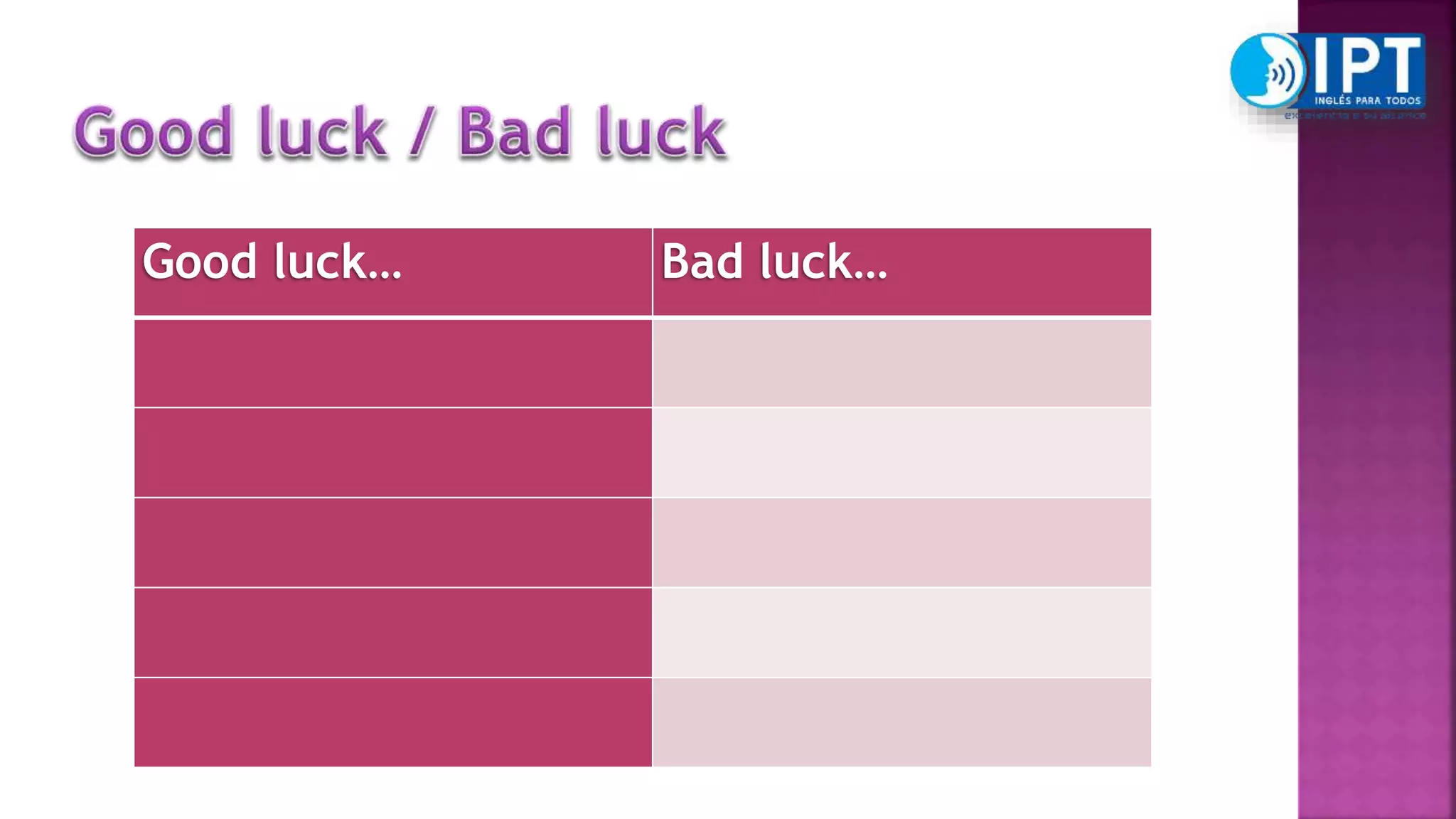 Unit 6 superstitions | PPTX