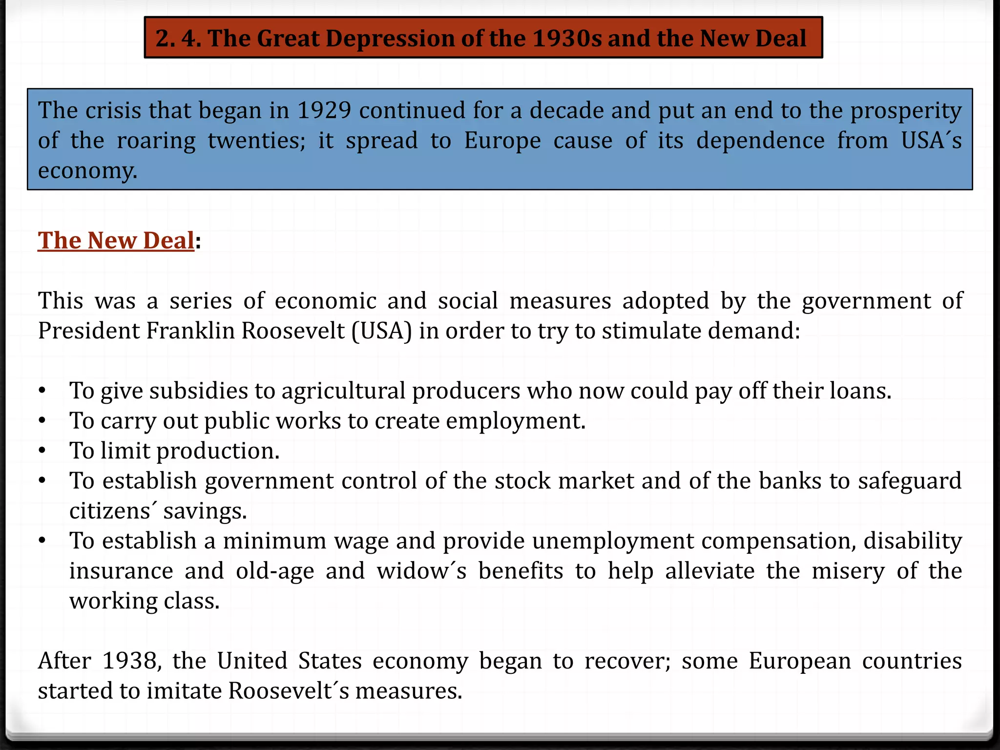 Unit 6 - The Russian Revolution, the interwar period and the Suffragist ...