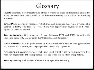 Unit 6 - The Russian Revolution, the interwar period and the Suffragist ...