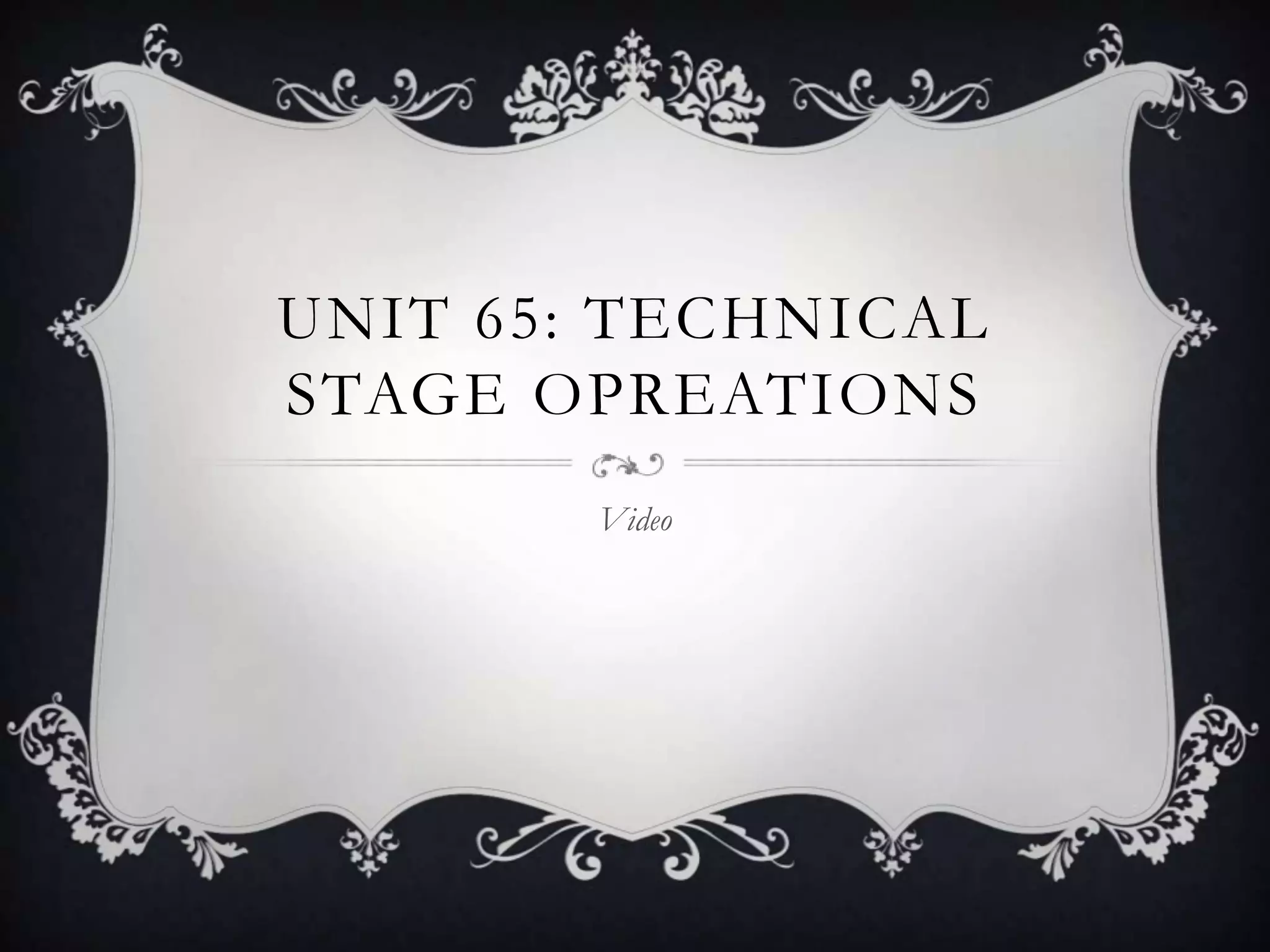 Unit 65 video | PPT