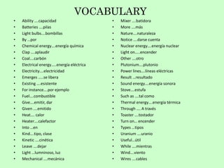 Unit 6: The energy | PPTX