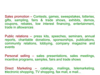 Promotion, marketing and society | PPT