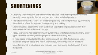 Oil and Fat edible applications (Unit 6 a) | PPTX | Desserts and Baking ...
