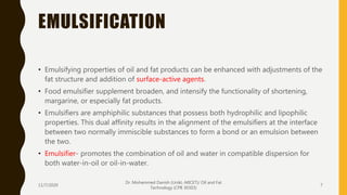 Oil and Fat edible applications (Unit 6 a) | PPTX | Desserts and Baking ...
