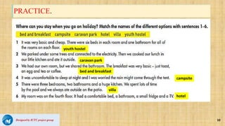 English A2 - RELAXING HOLIDAY VOCABULARY | PPTX