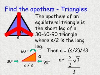 Unit 6 area of regular polygons | PPT