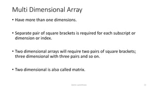 Unit 6. Arrays | PPTX