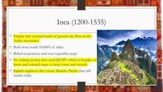 Unit 6 aztec, maya, inca | PPT