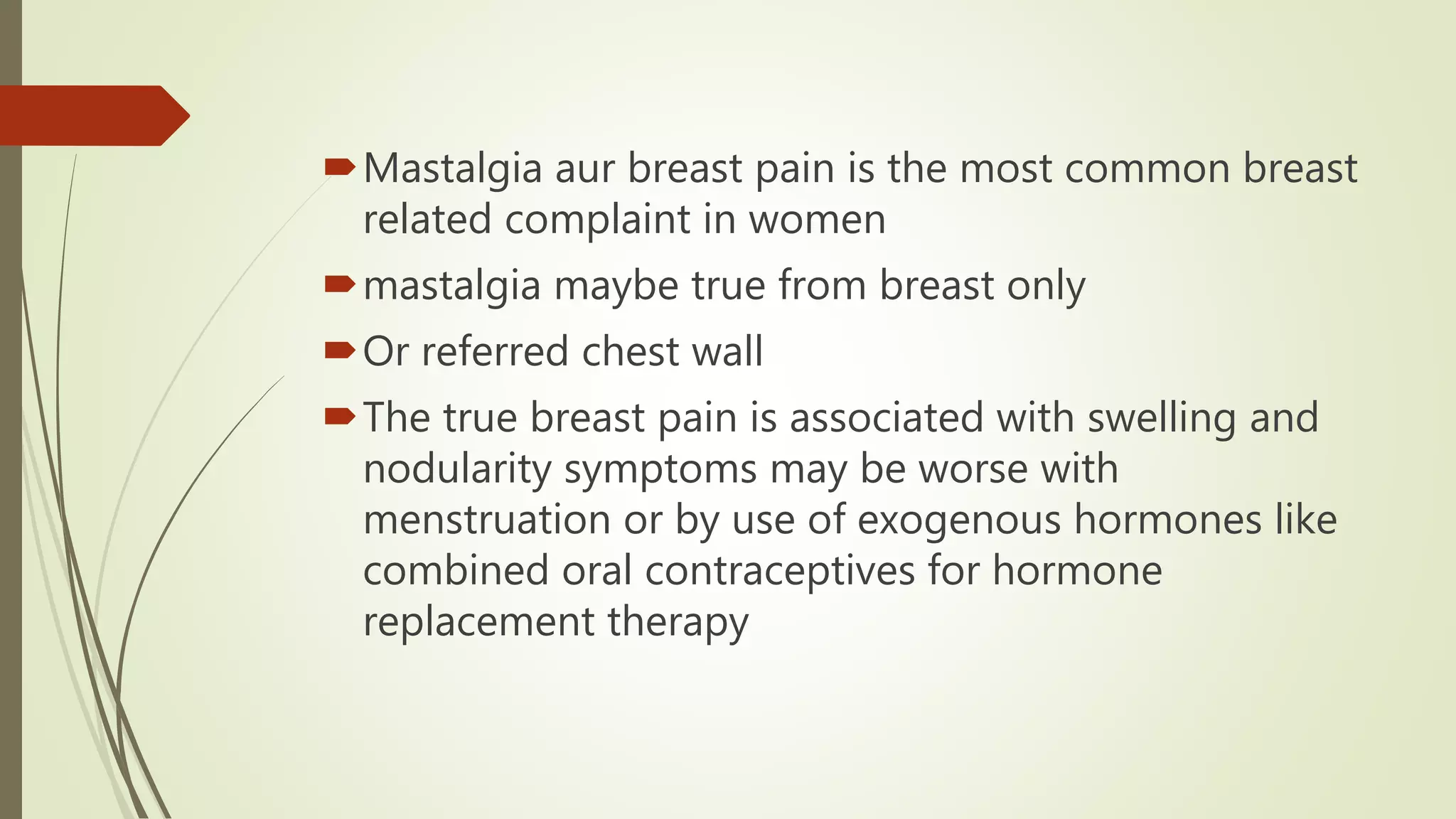 breast disorders | PPTX